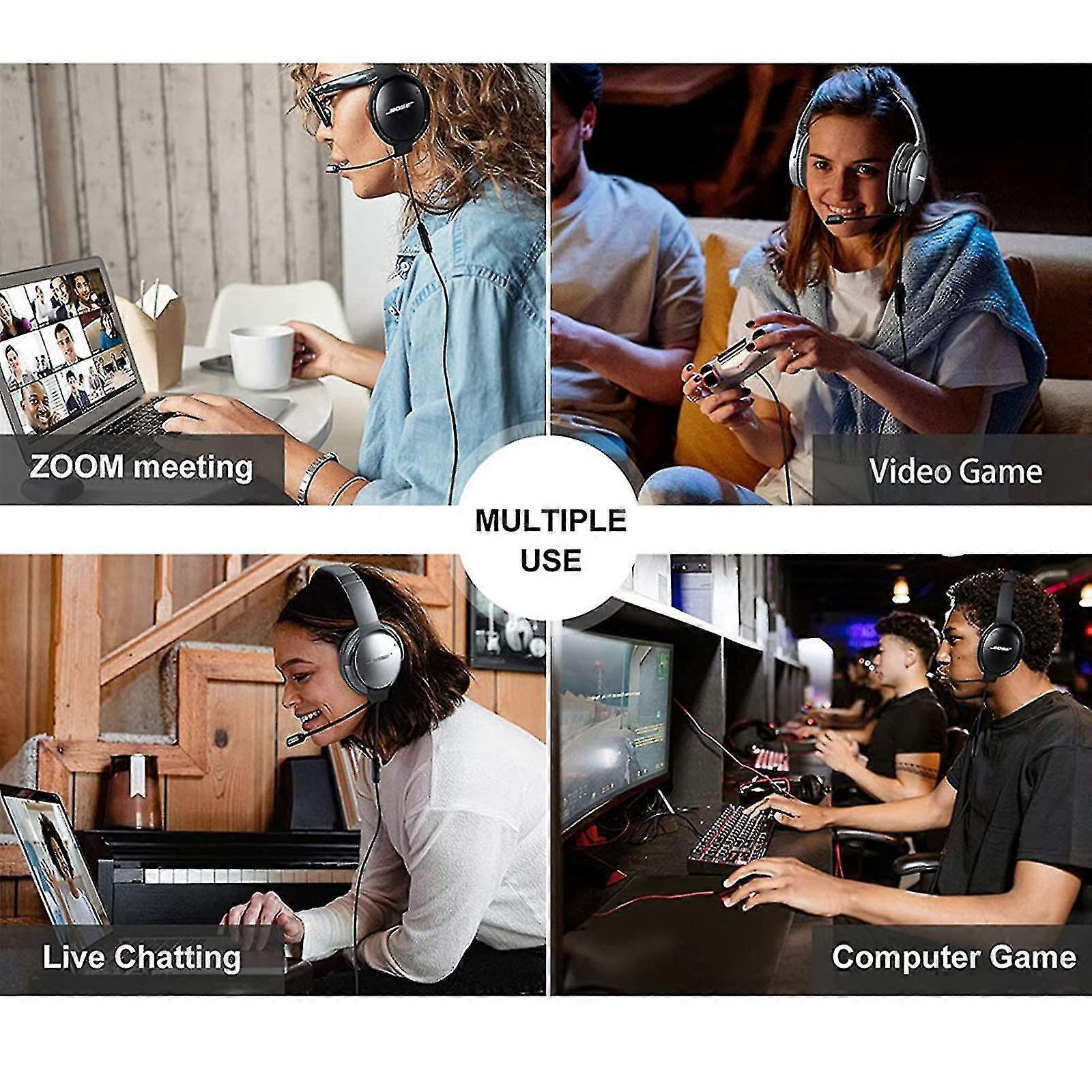 3.5mm Male Volume Boom Mic Cable For Sony Wh-1000xm4/1000xm3 Audio ...