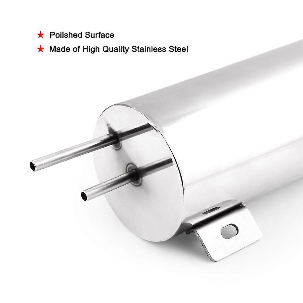 Radiator Coolant Overflow Tank/Reservior 3"x10" Polished Stainless 32 ...