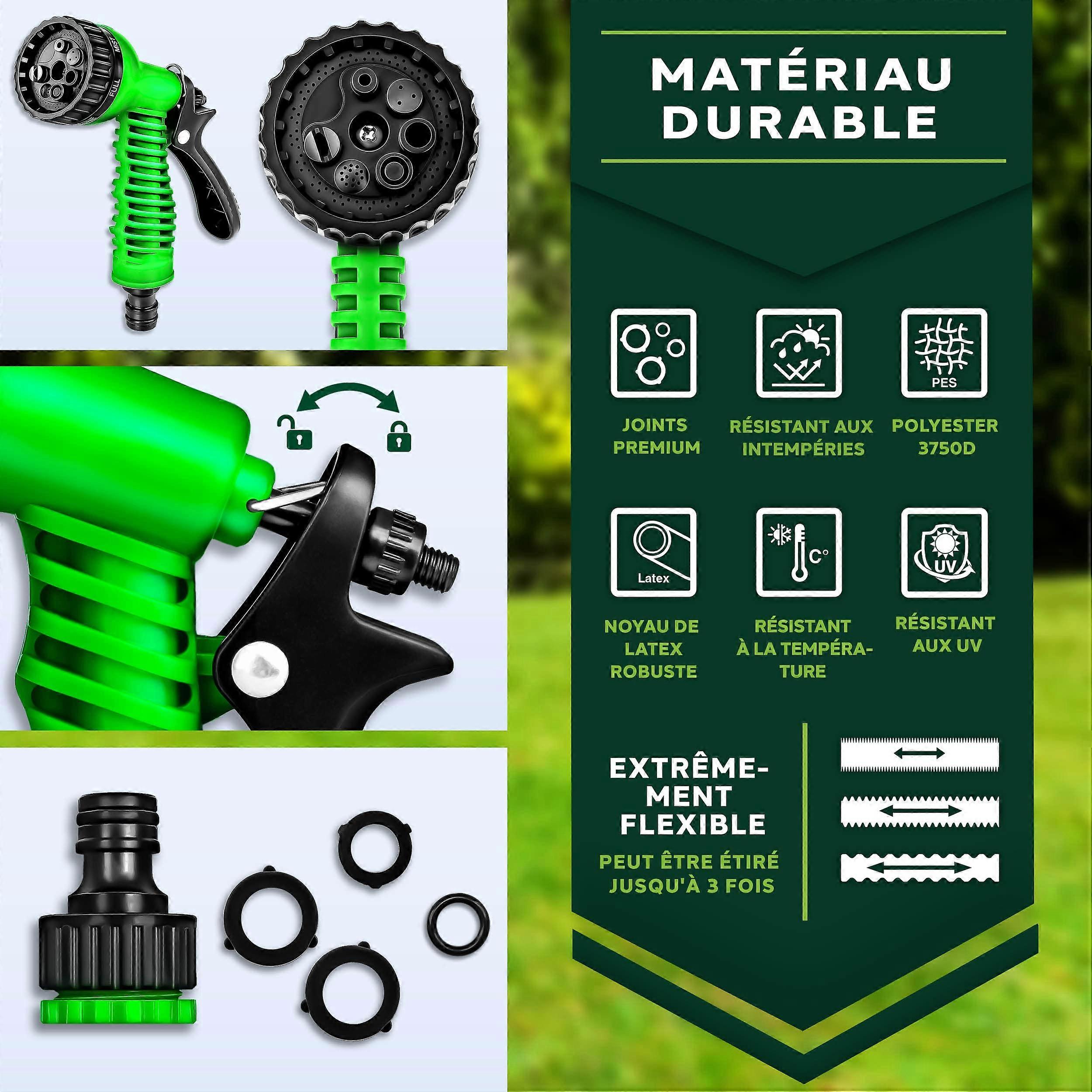 Flexible and Extendable Garden Hose Retractable Garden Hose (15m ...