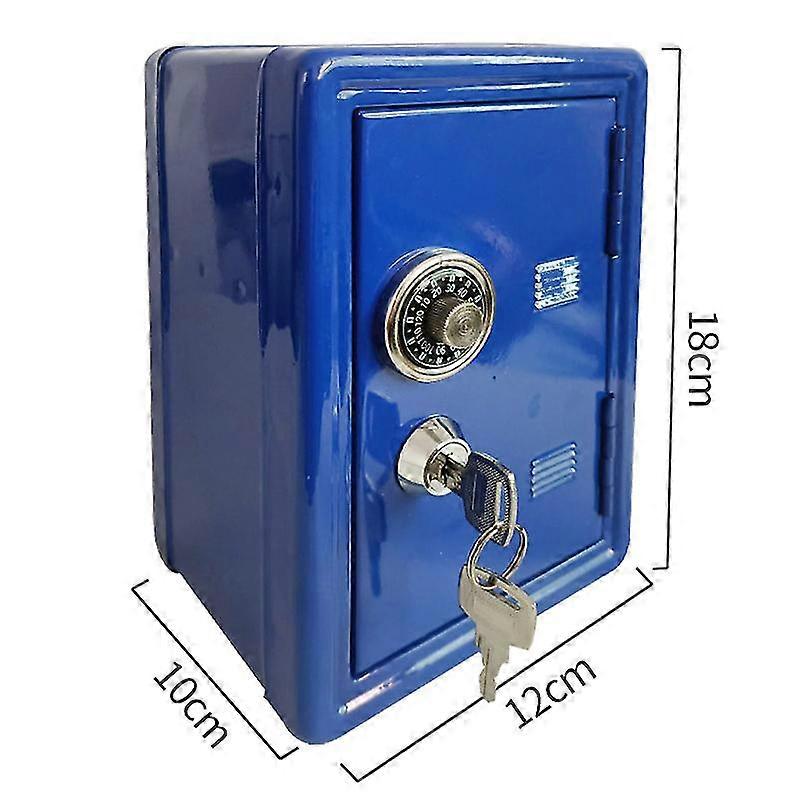 mini Metal Safes Key Lock Children Money Bank Safe Box | Fruugo UK