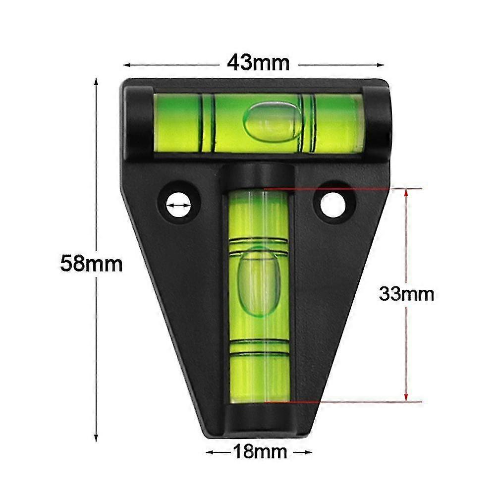 3pcs Orange Green Snow-2 Pack T-shaped Spirit Level, Mini Spirit Level ...