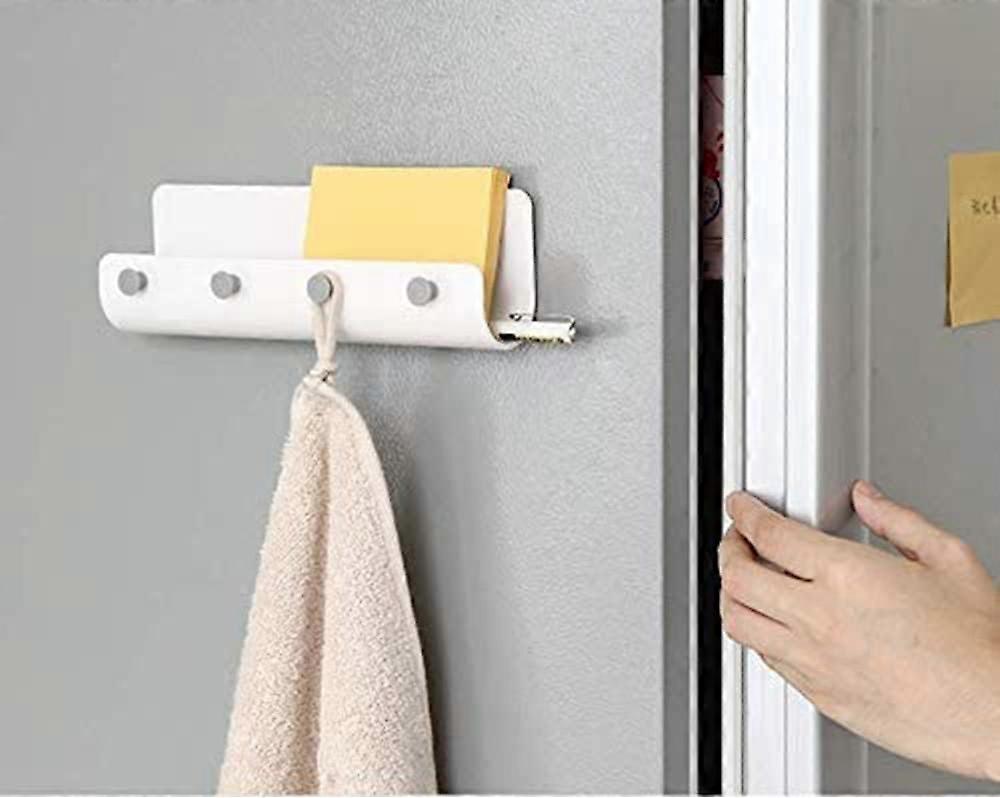 Key Holder Wall Mounted White, Modern Plastic Mail Holder And Key Rack ...