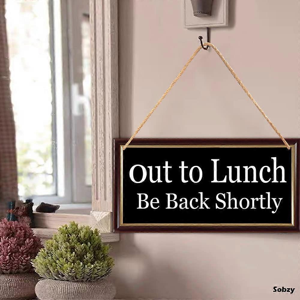 Out to Lunch Wood Sign for Office, Lunch Break Door Sign, Business Sign ...