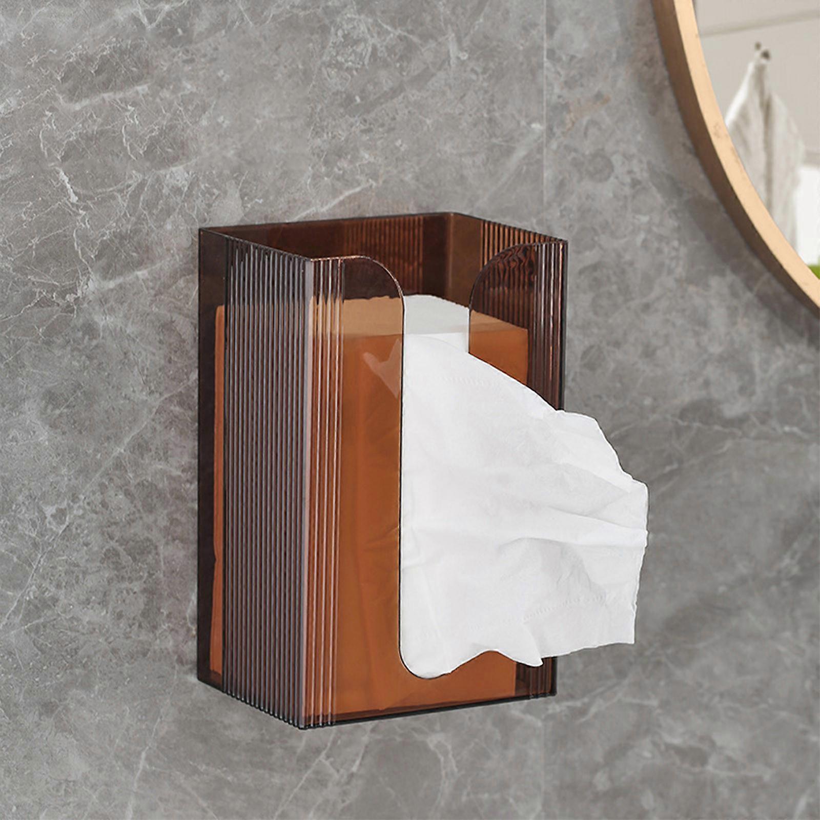 Storage Boxes Wall Mounted Tissue Box Bathroom Inverted Multifunctional ...