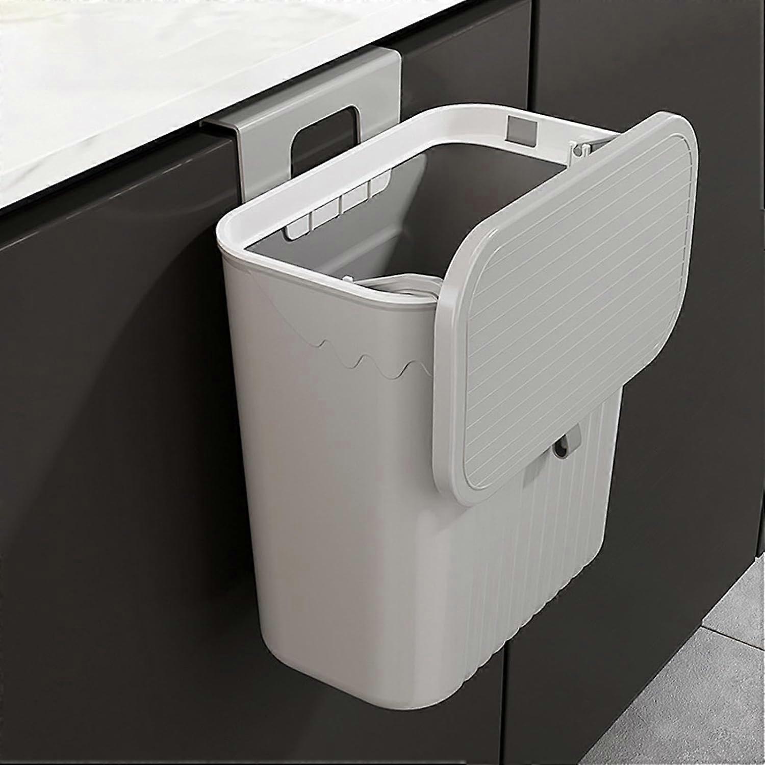 Hanging Waste Bin, Wall-Mounted Waste Bin, Kitchen Counter Bin, for ...