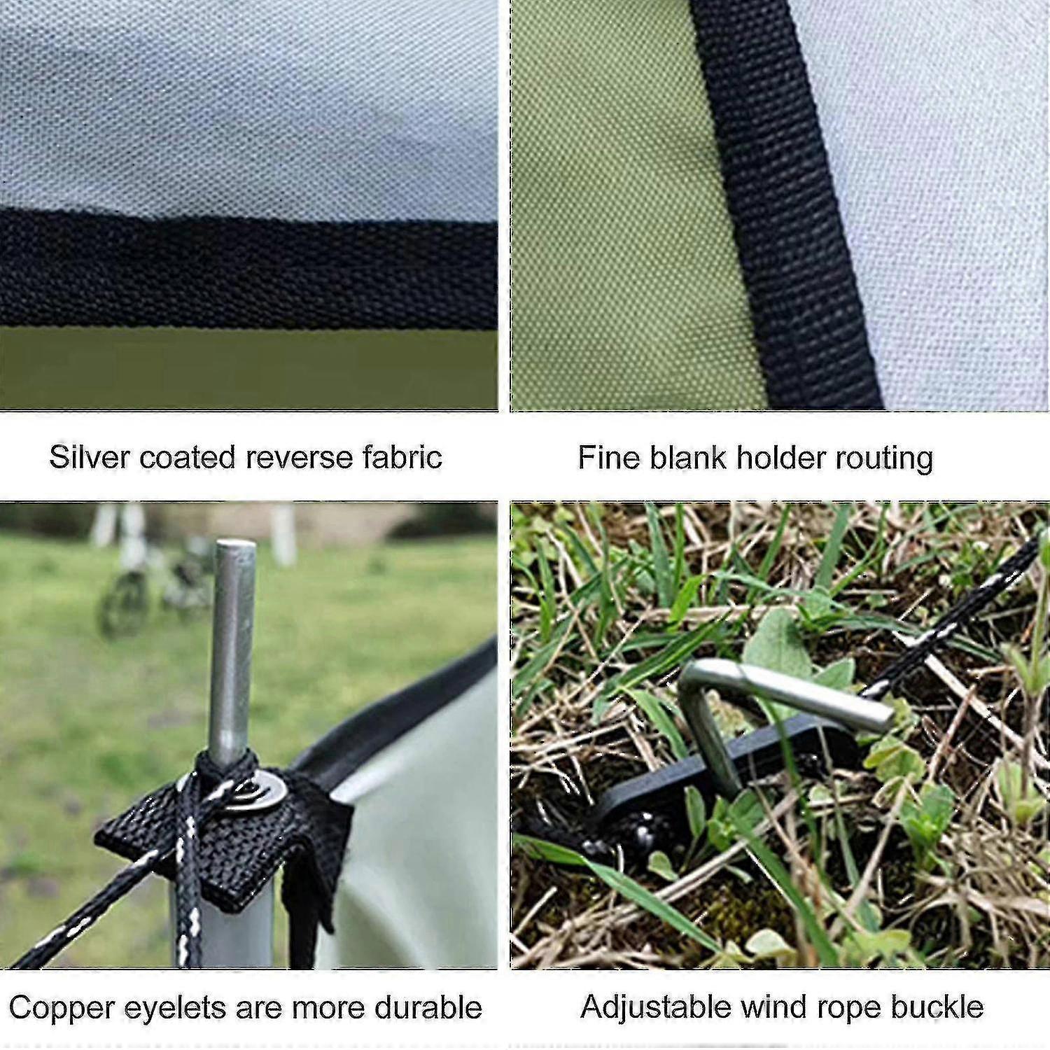 Portable Windbreaker Lightweight 3 Panel Wind Screen Camping Garden ...