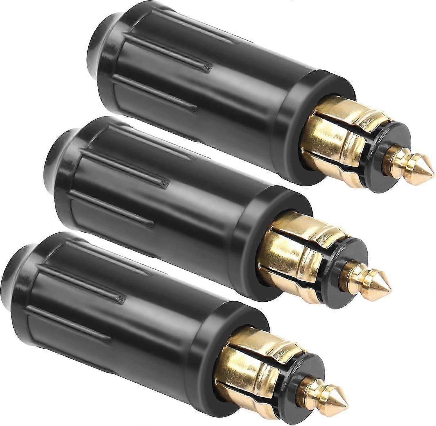 3PSC DIN Hella Male Plugs European 12V,DIN Cigarette Lighter Adapter ...