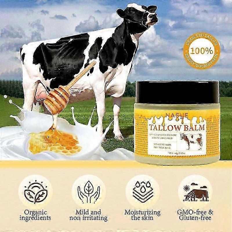 Cuidado de la piel de sebo de res, bálsamo de sebo y miel, sebo de res ...