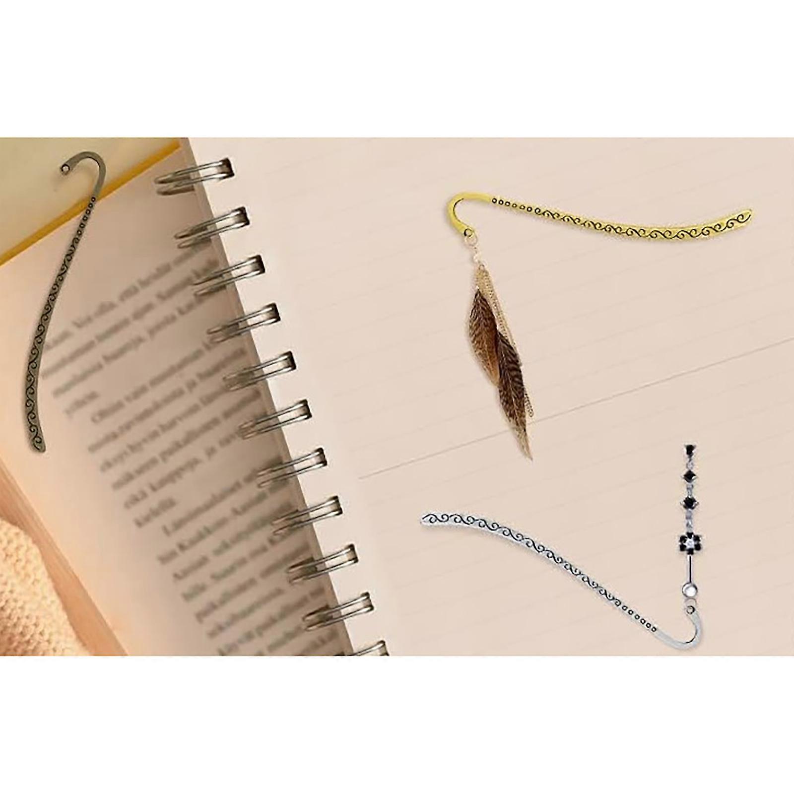30Pcs Vintage Metal Bookmarks Hairpin Hook Bookmarks Reading Bookmarks ...