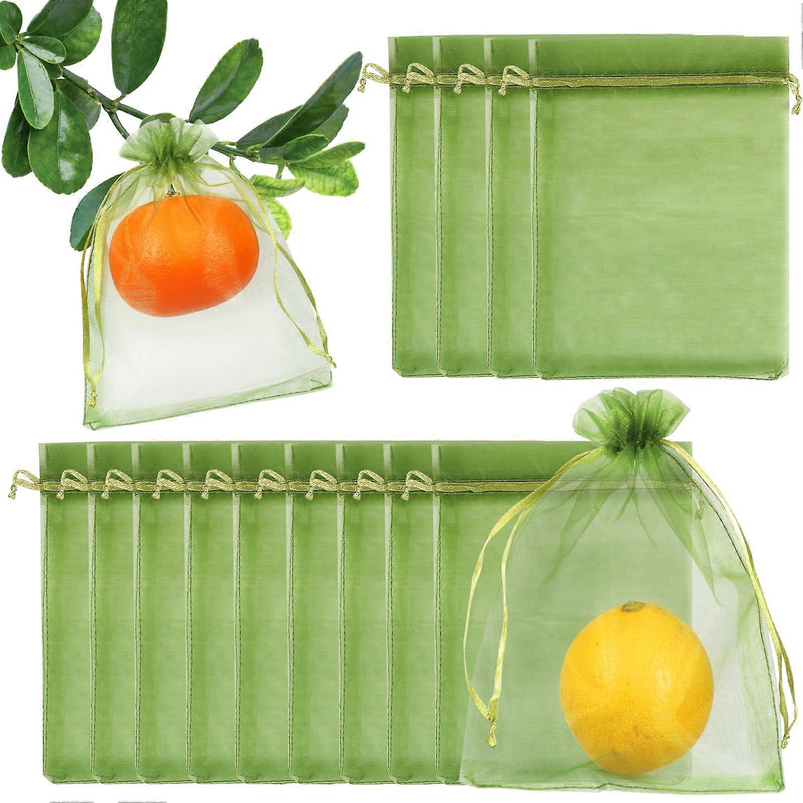 Plant Insect Protection Net Fruit Protection Bags Green Fruit Netting ...