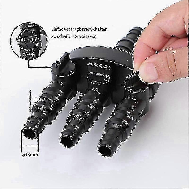 Hose distributor 3-way for fountains and water features, hose connector ...