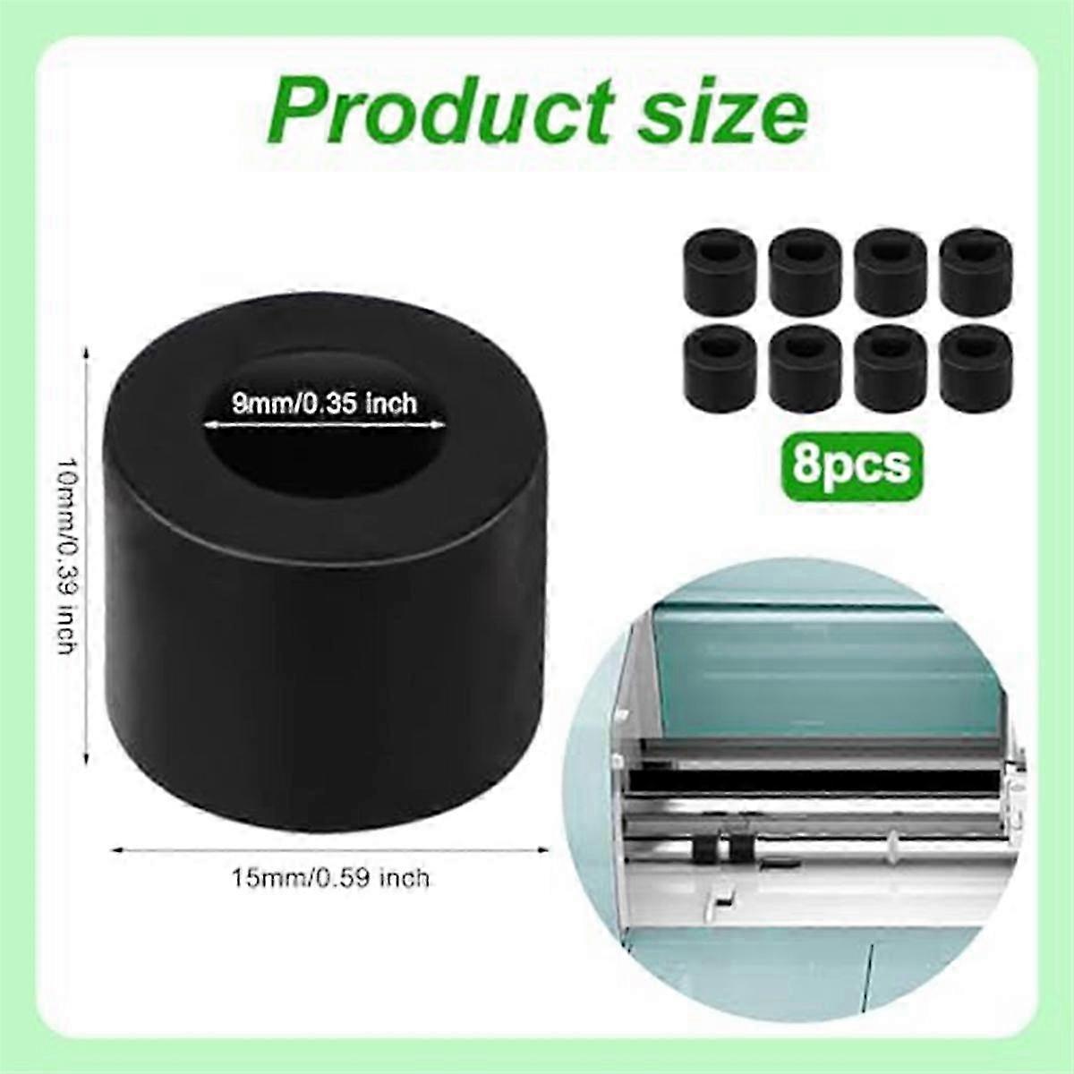 8Pcs Rubber Roller Replacement Compatible Rubber Wheel Mat Guide Rubber ...