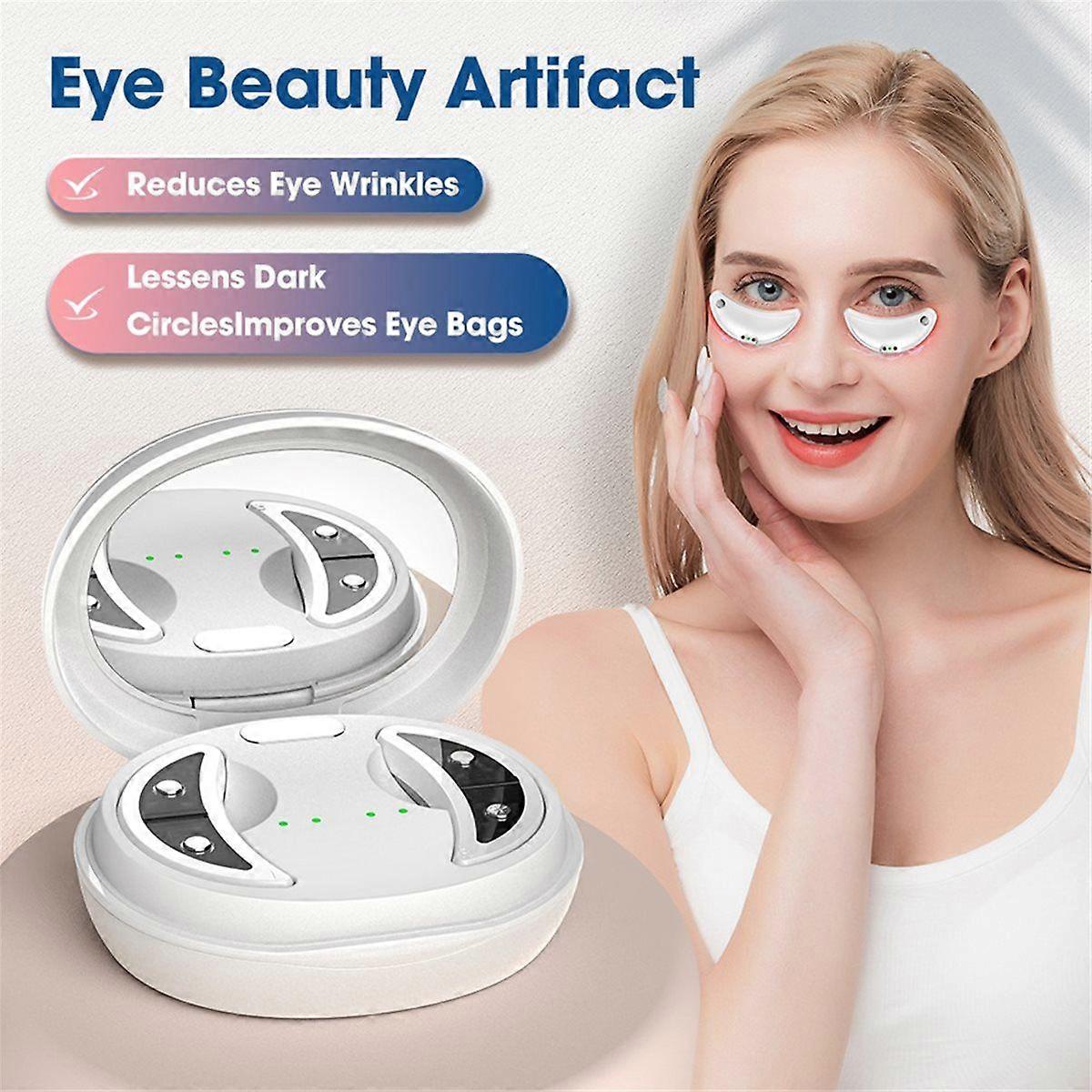 Micro-Current Eye Massager Red Light Pulse Face Massage Face Eye Beauty ...