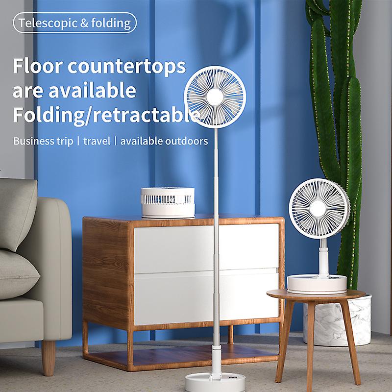 Desk Stand Fan Folding Portable Telescopic Floor Air Circulator Fan ...