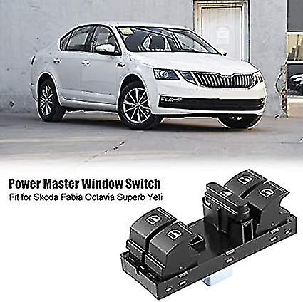 Car Electric Master Power Window Switch For Sko-da Fa-bia Oc-tavia ...