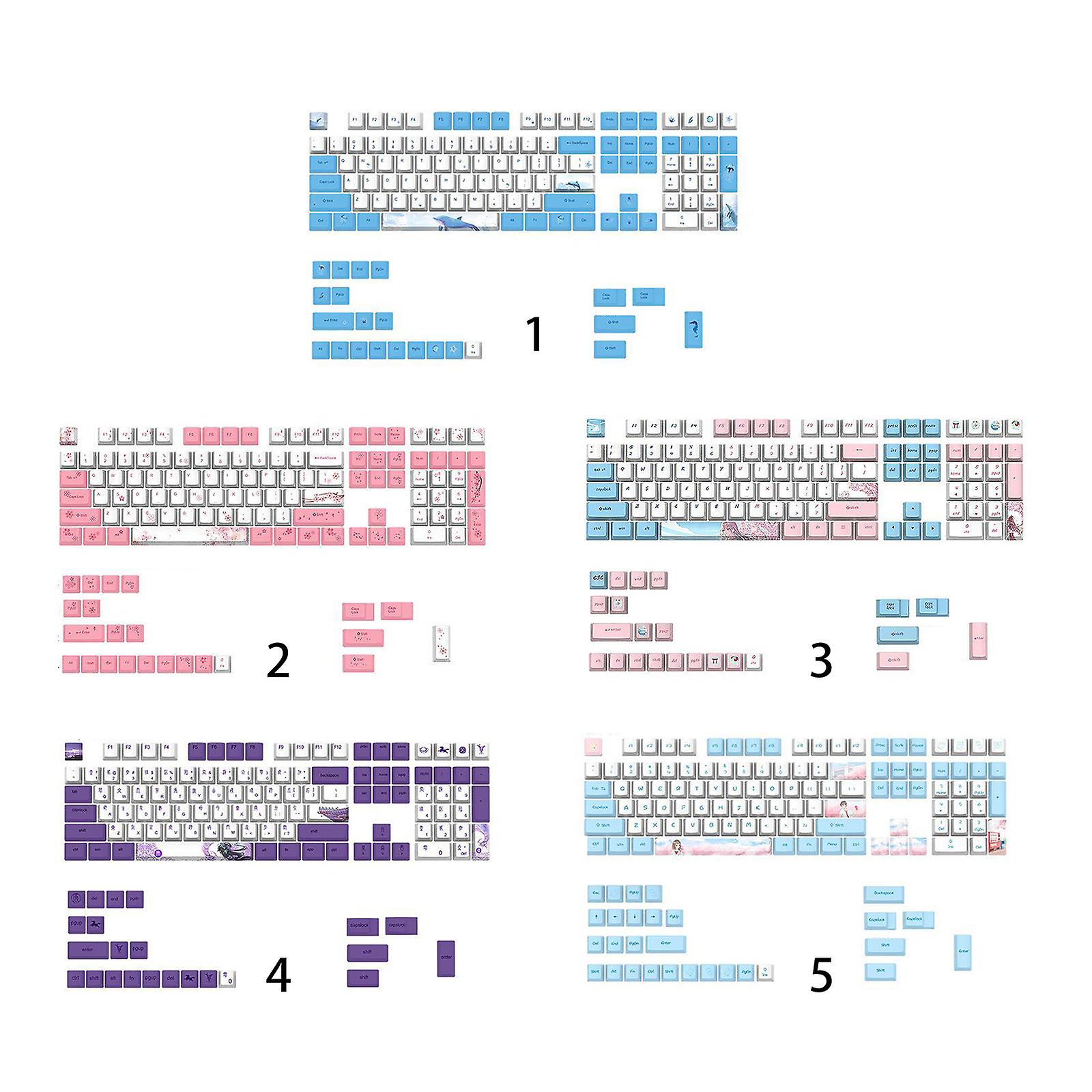 OEM PBT Keycaps for 130 Keys Mechanical Keyboard Keycap Dye Sub ...