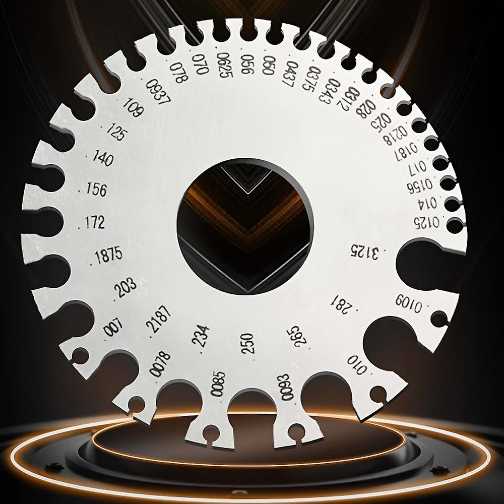 Awg and sae dual-sided metal sheets welding thickness ruler-wire gauge ...