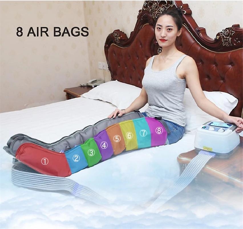 Syeosye 8 Cavity Electric Air Compression Massager Leg Foot Infrared ...