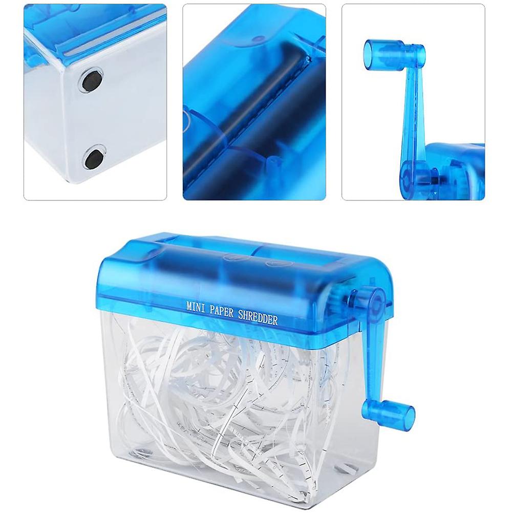 Portable Manual Paper Shredder, Mini Hand Shredder for Documents, Light ...