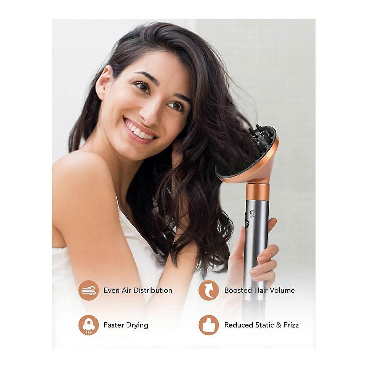 Diffuser & Large Round Volumizing Brush Attachment Compatible for HS05 ...