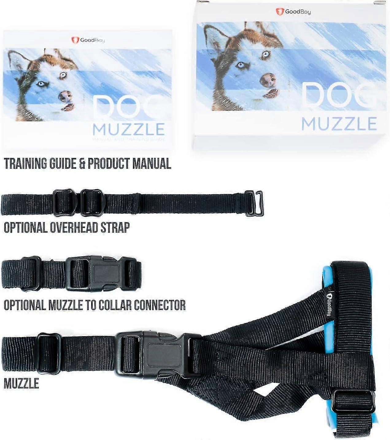 Gentle Muzzle Guard for Dogs - Prevents Biting and Unwanted Chewing ...