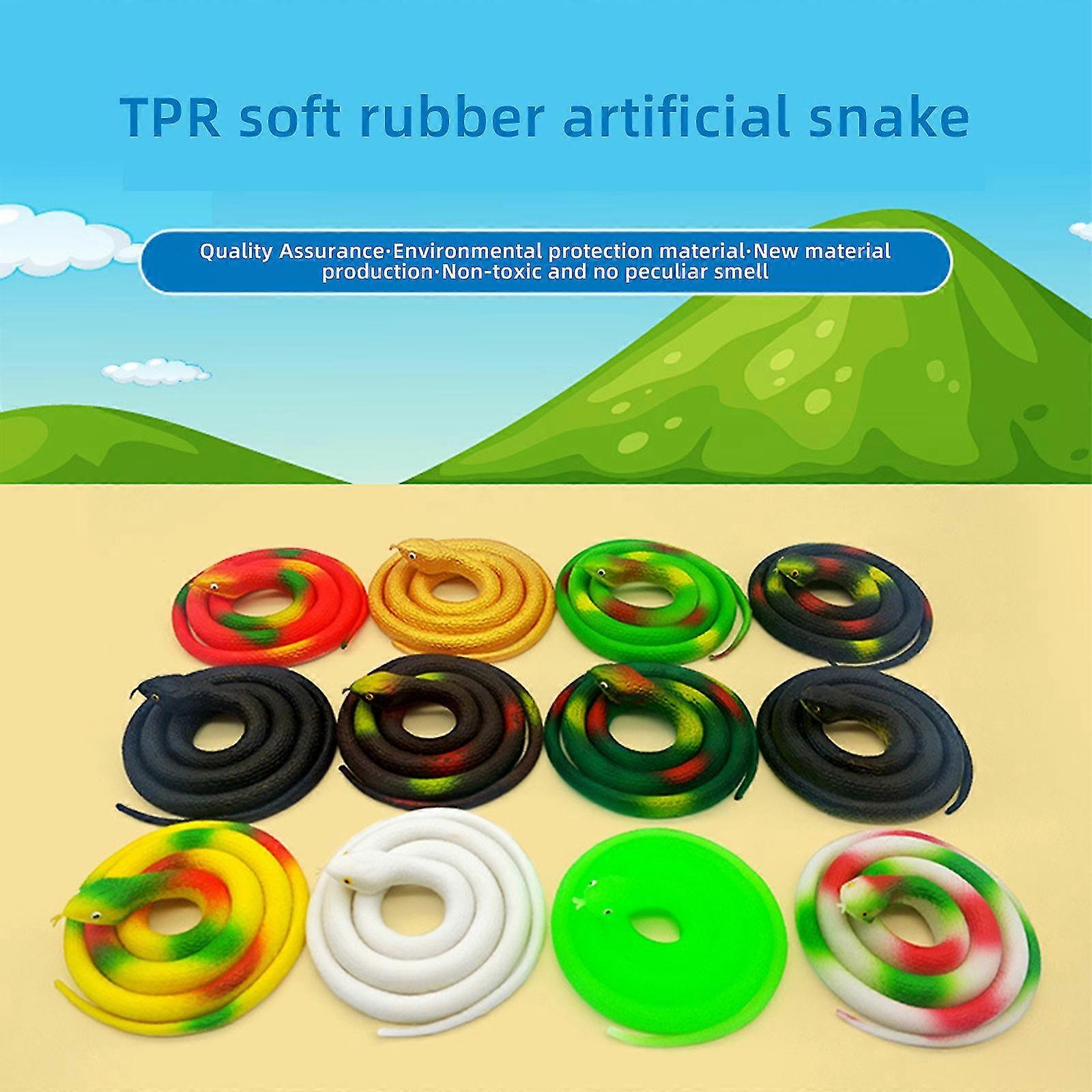 Large Rubber Snake,Realistic Rubber Scary Snake Toy, 80cm Fake Large ...