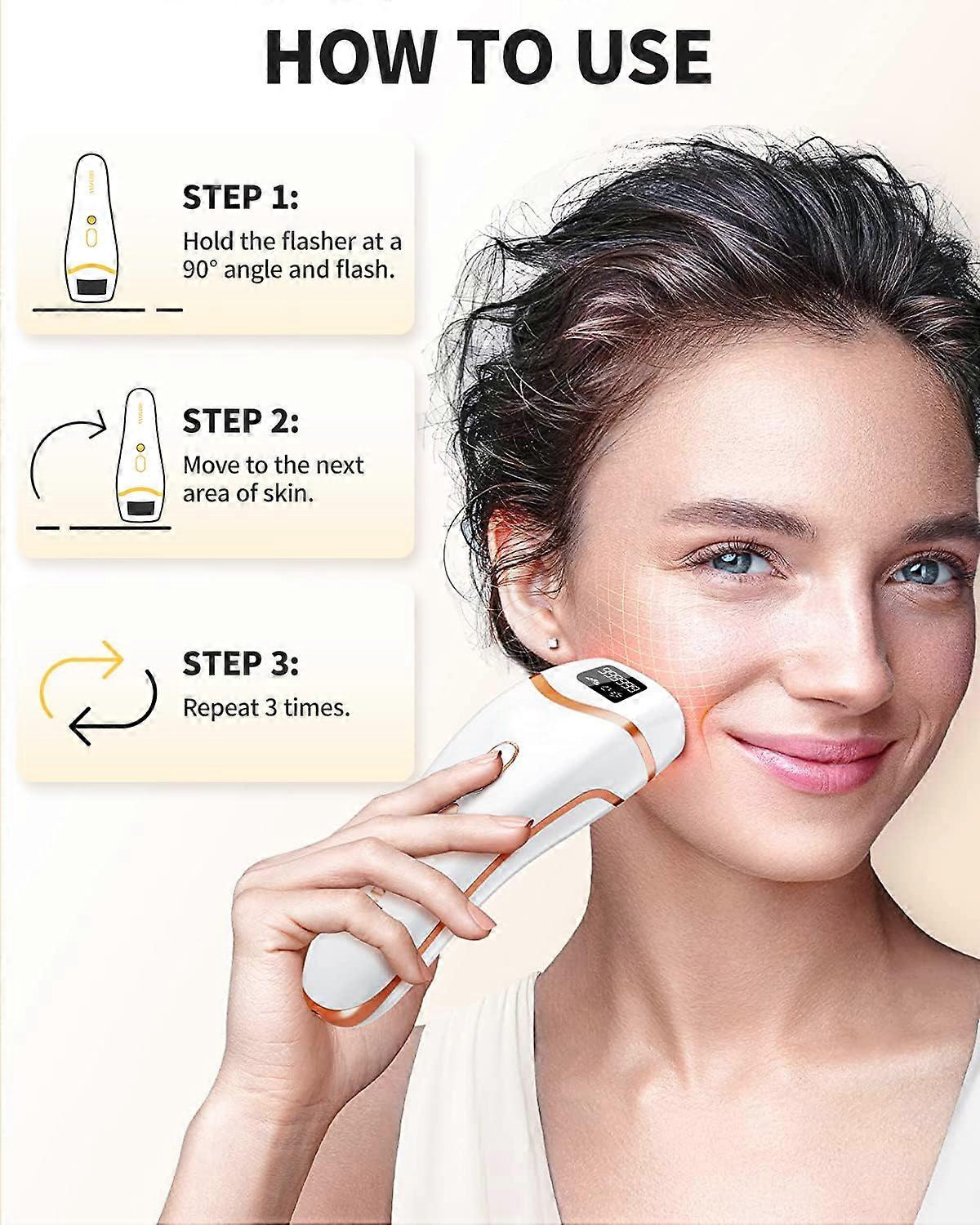 laser hair removal for Women Permanent IPL Face Leg Arm Back Whole Body ...