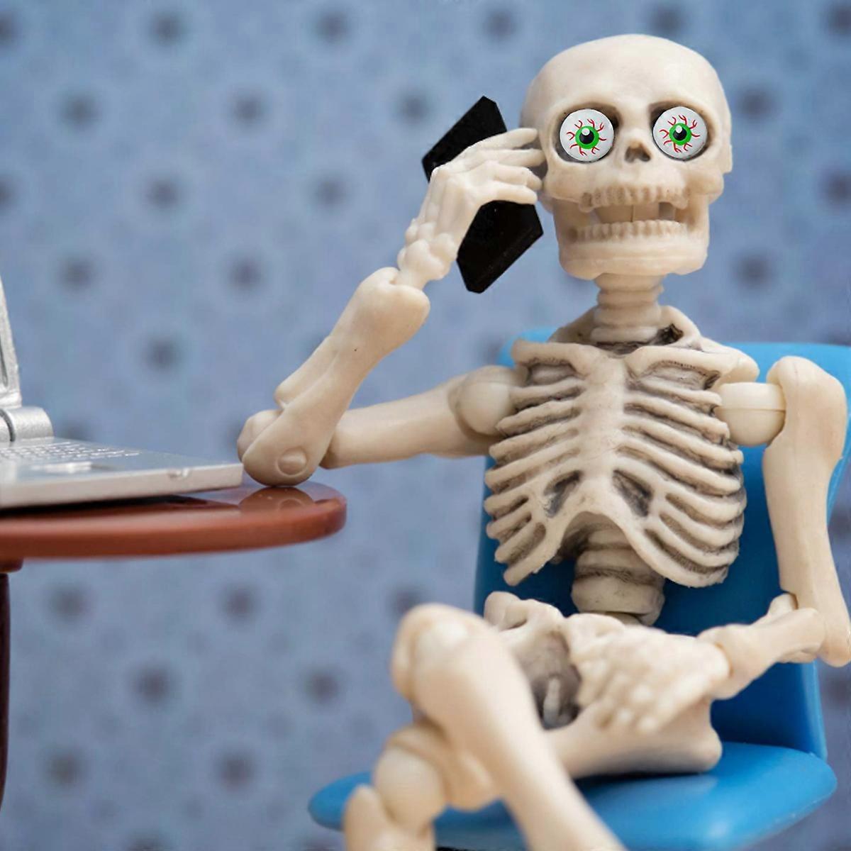 24 Pieces Halloween Eyeballs Plastic Scary Eyeballs Halloween Skeleton ...