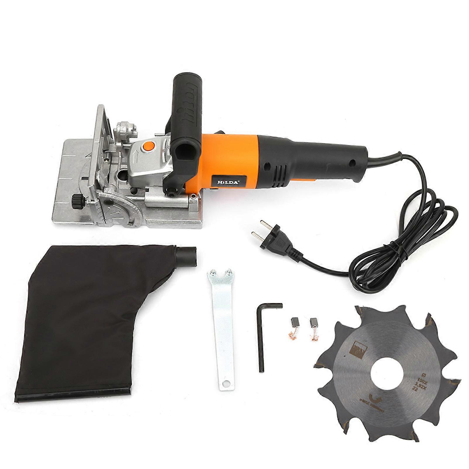 760W Electric Wood Biscuit Joiner Woodworking Tenoning Machine Groover ...