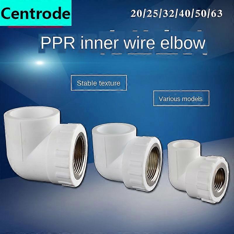 4PCS Pipe Fittings PPR20 / 25/32/40 Inner Wire Elbow Reducer 1/2 IN 3/4 IN 1 IN PPR Adapter ...