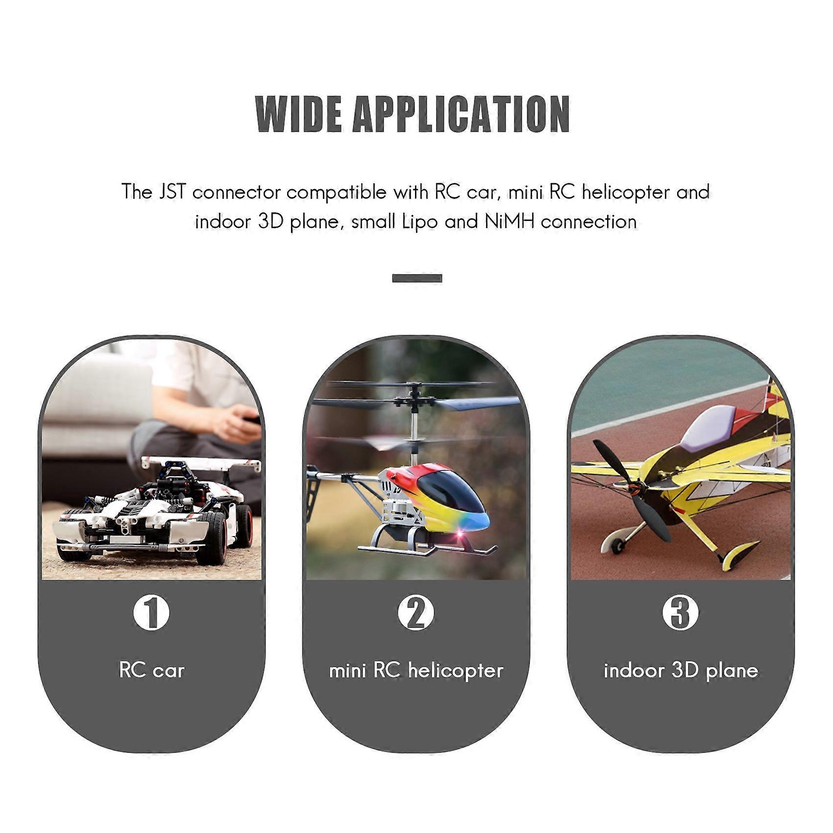 11PCS JST Plug Splitter JST Male Female Y Cable JST to JR Adapter for ...