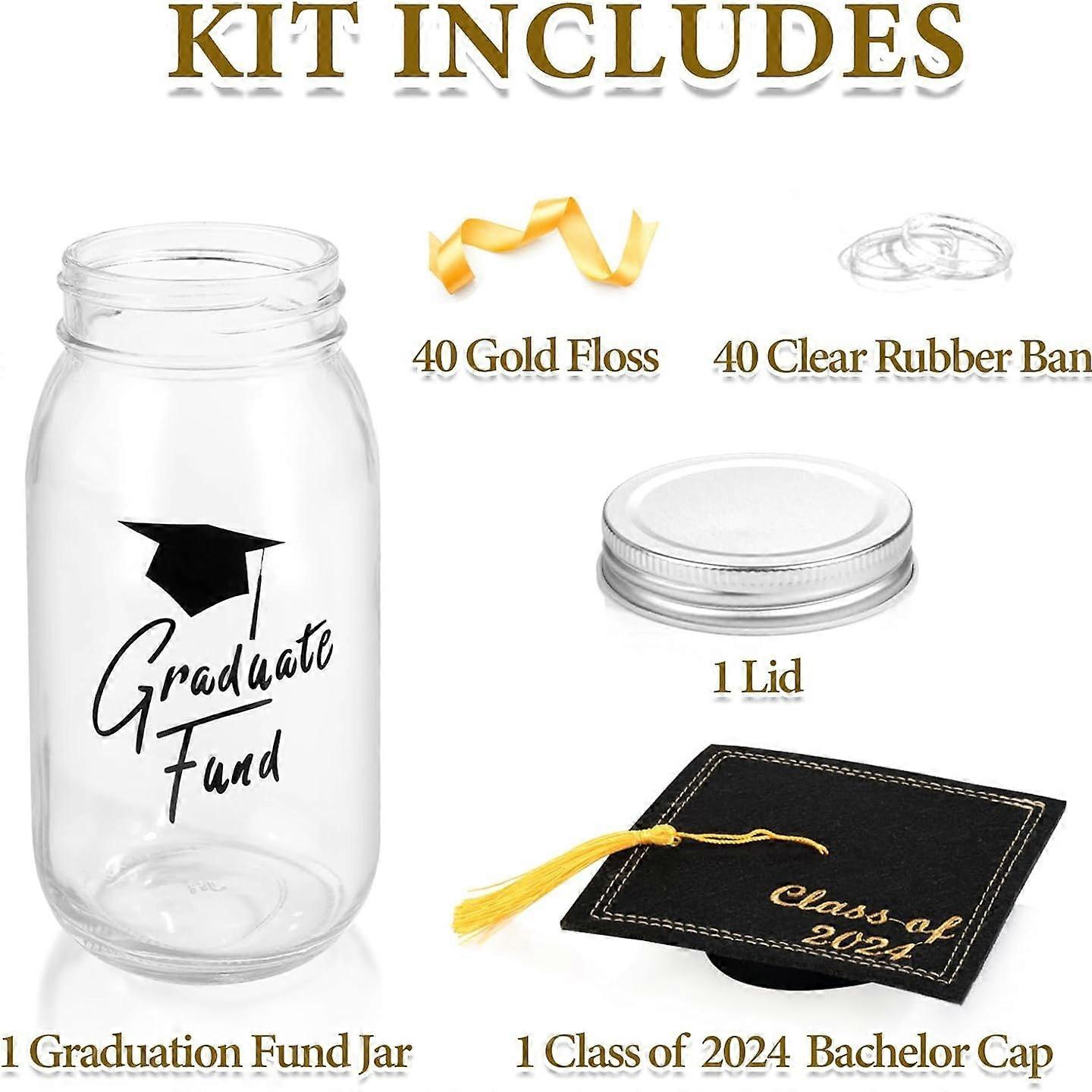 Graduation Gifts 2024 - DIY Graduation Mason Jar - Filled with Money ...