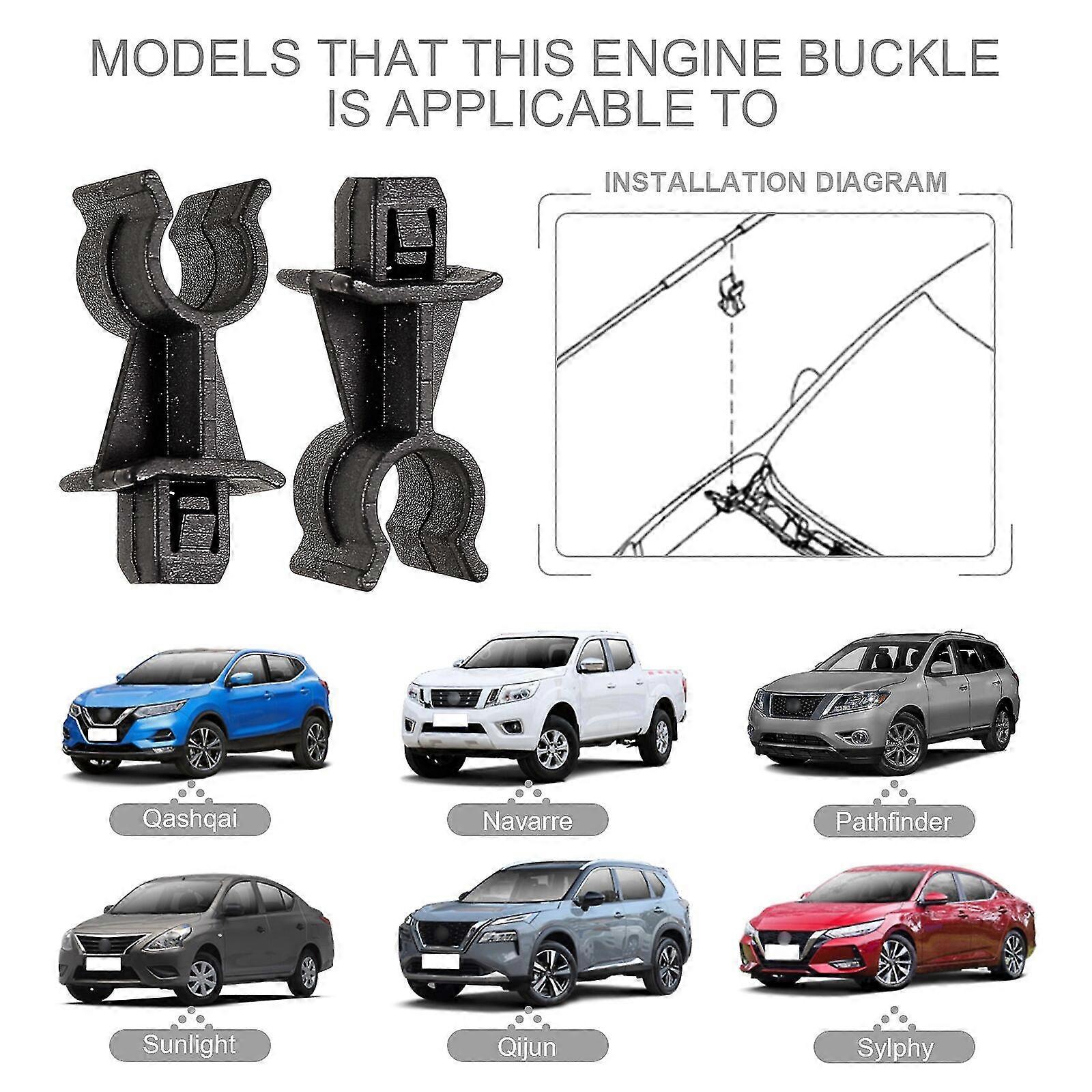 Black Retainer For Nissan Qashqai Dualis J10 Navara D40 Pathfinder R51 ...