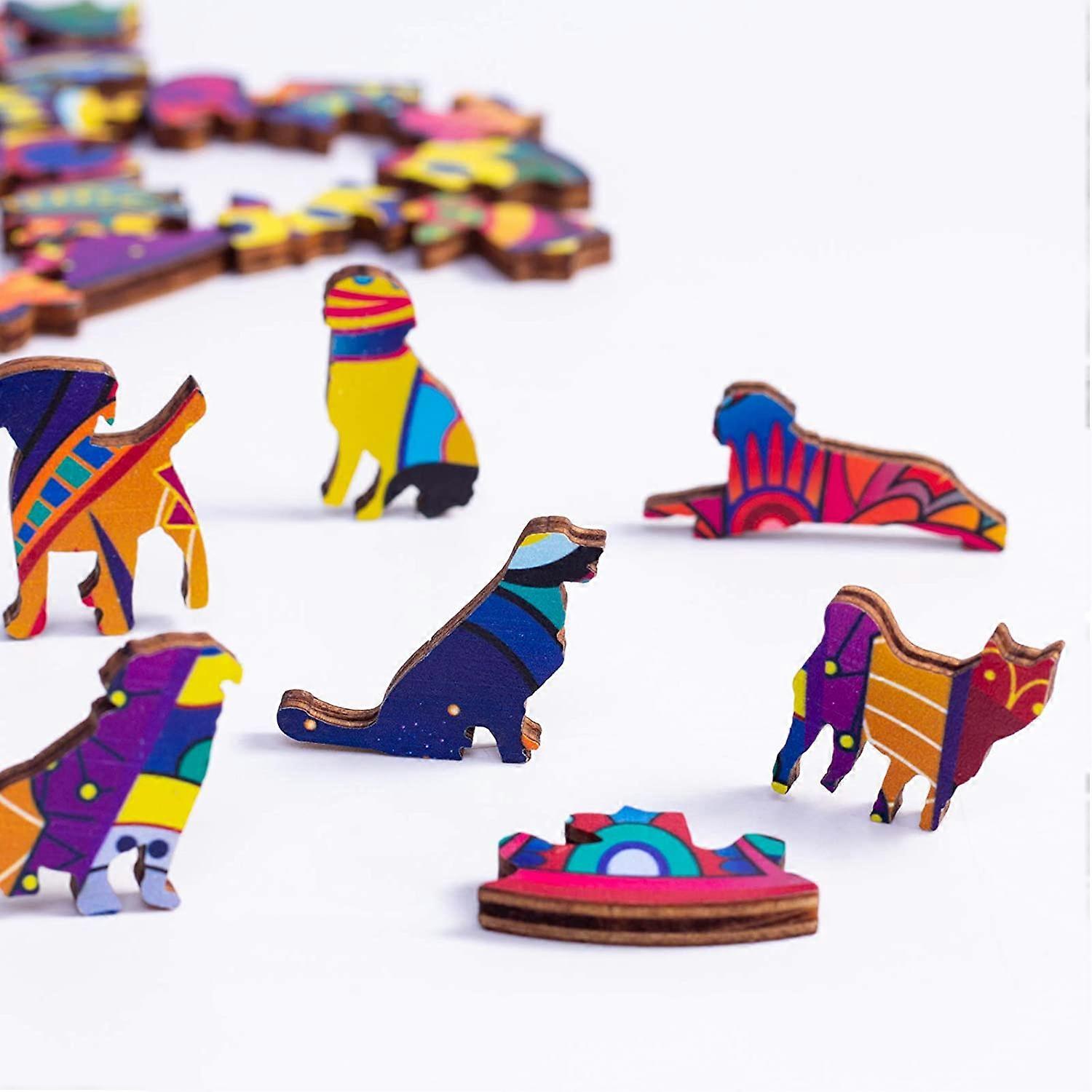 Houten puzzels voor volwassenen, houten dieren gevormde puzzels, uniek ...