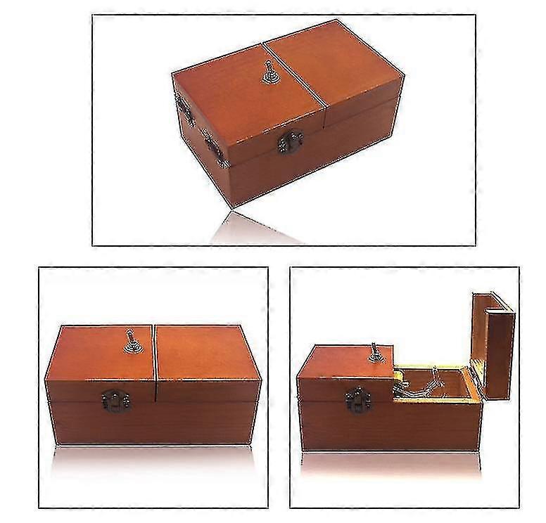 Useless Box Self-turning Off Box In A Wooden Storage Case | Fruugo UK