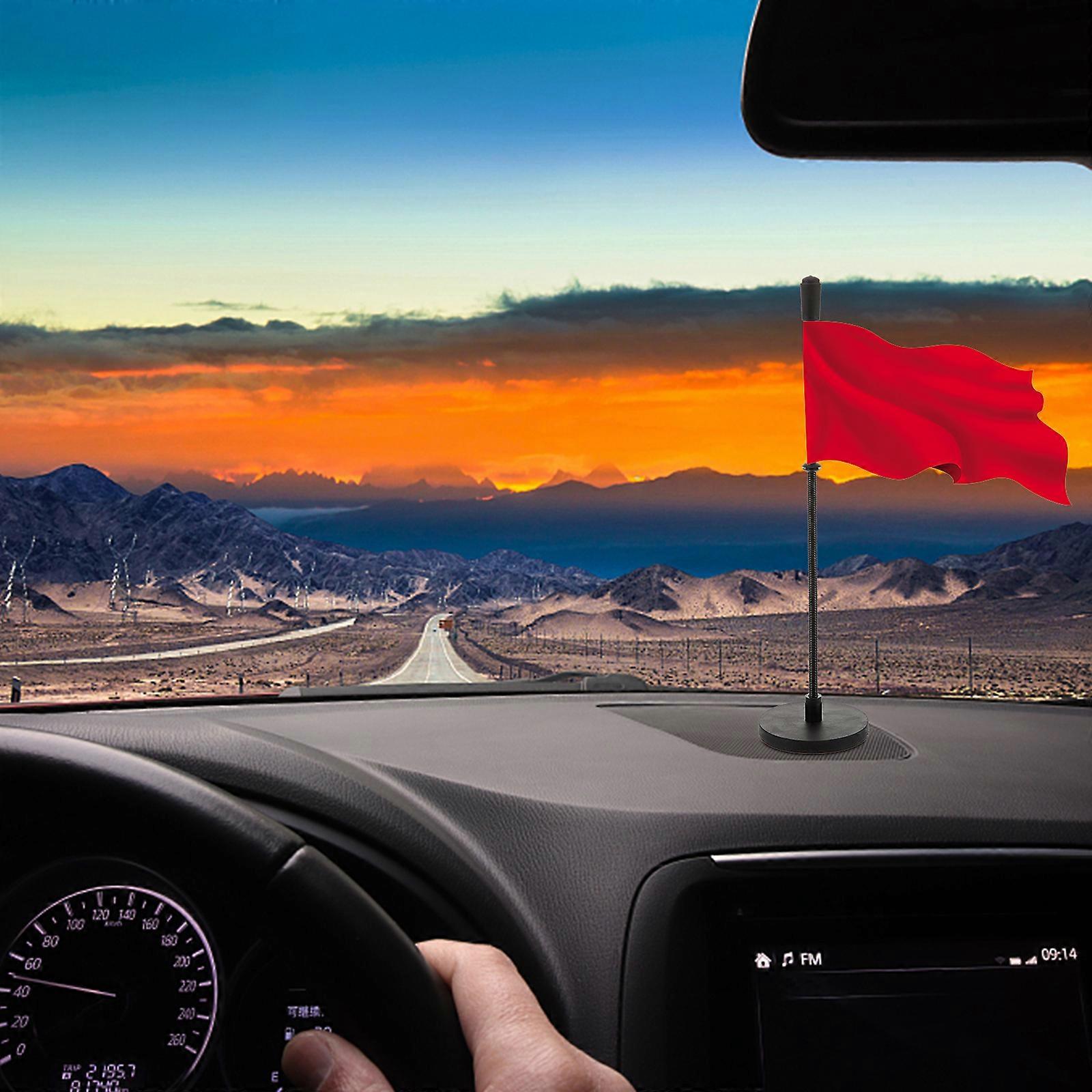 Car Flag Pole Magnetic Flag Pole Metal Flag Pole Base Practical Flag ...