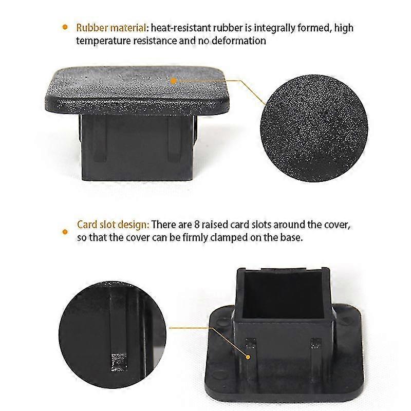 2inch Trailer Hitch Tube Cover Plug Cap,Rubber Receiver Tube ,Trailer ...