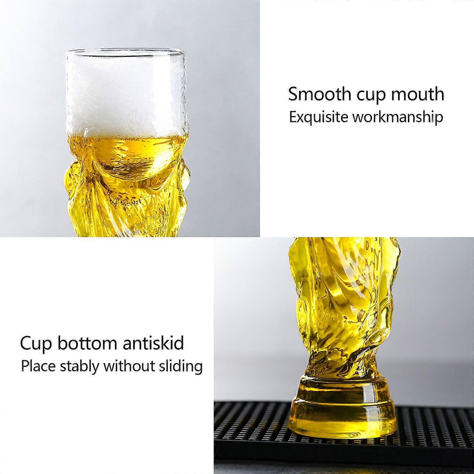 (Powerful Cup 350ml) Football Glass Beer Mug World Cup Personalized Beer Mug Juice Mug | Fruugo UK