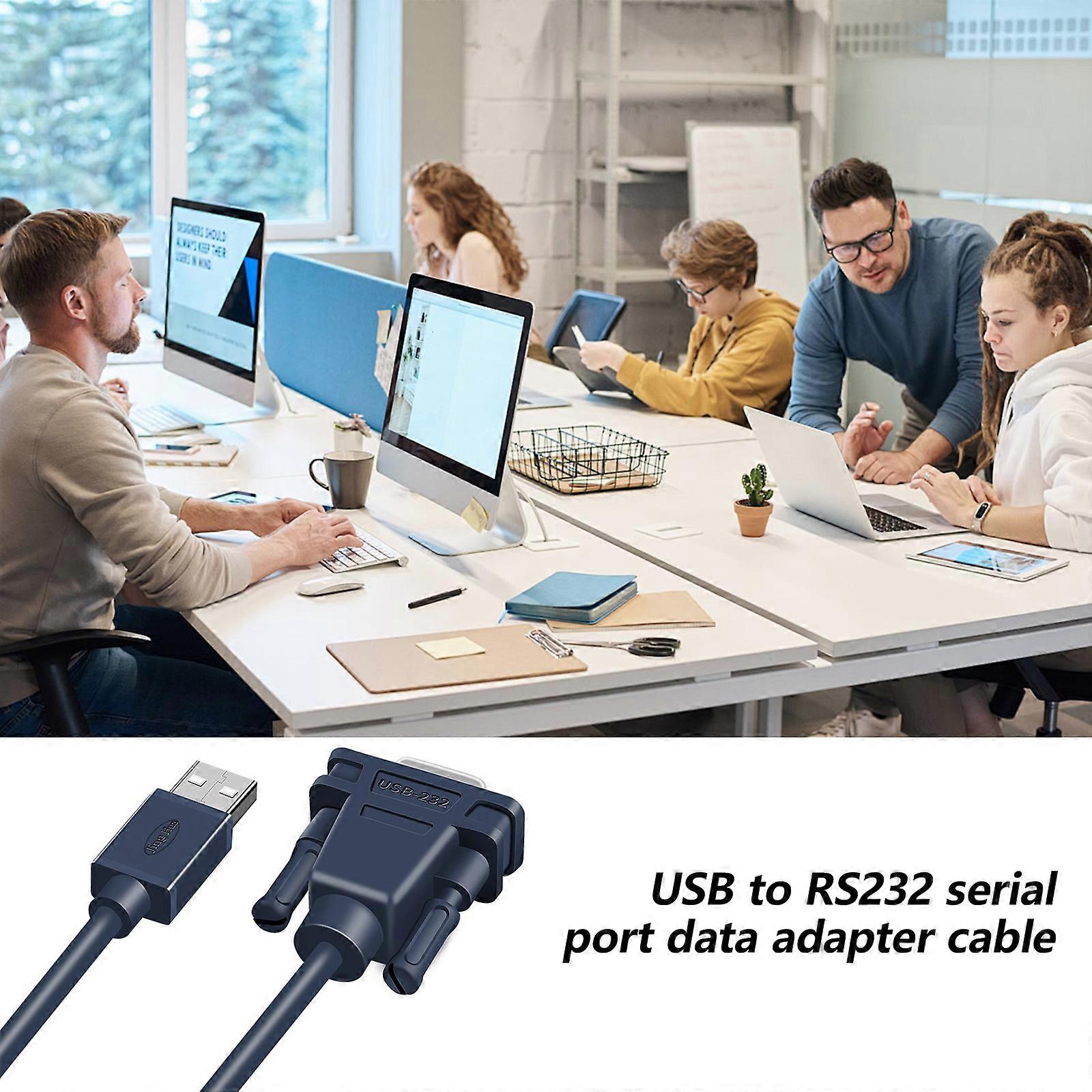 USB To RS232 DB9pin Serial Conversion Cable Multiple Layer Shielding ...
