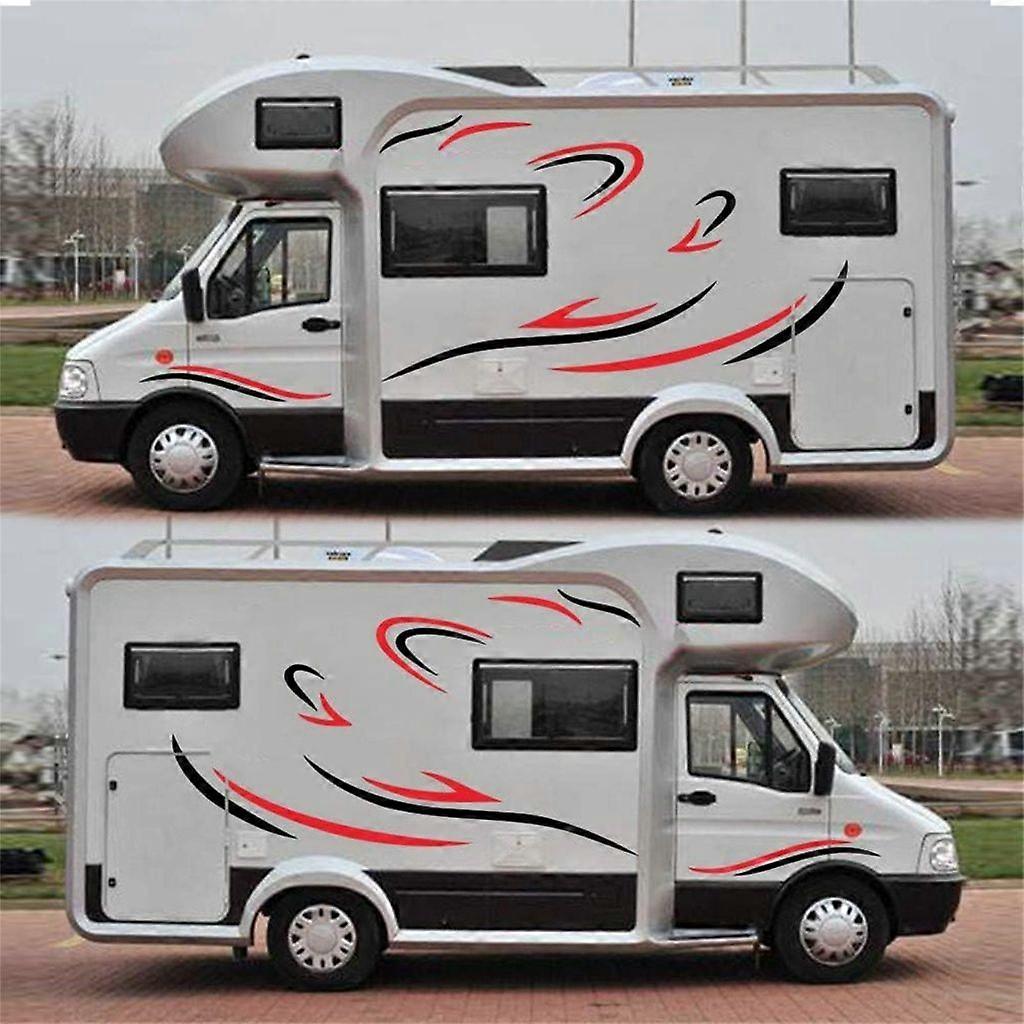 Auto Side Body Sticker Universal Adhesive Truck Stripe Graphics Decals ...