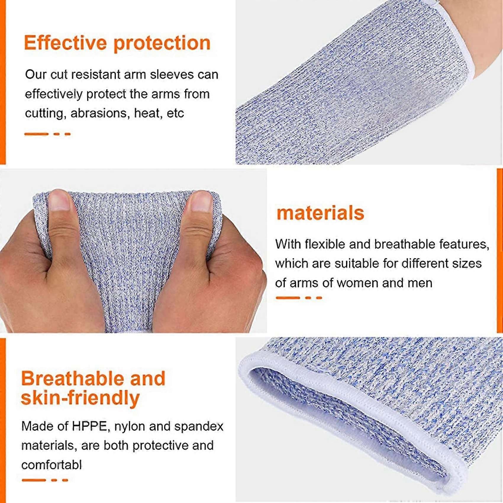 4 Pair Cut and Burn Sleeves Arm for Thin Skin and Bruising | Fruugo UK