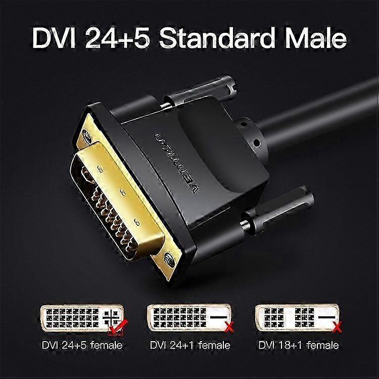 VENTION EACBL 10m 24+5 DVI to VGA Wire 1080P 60Hz Male to Male Gold ...