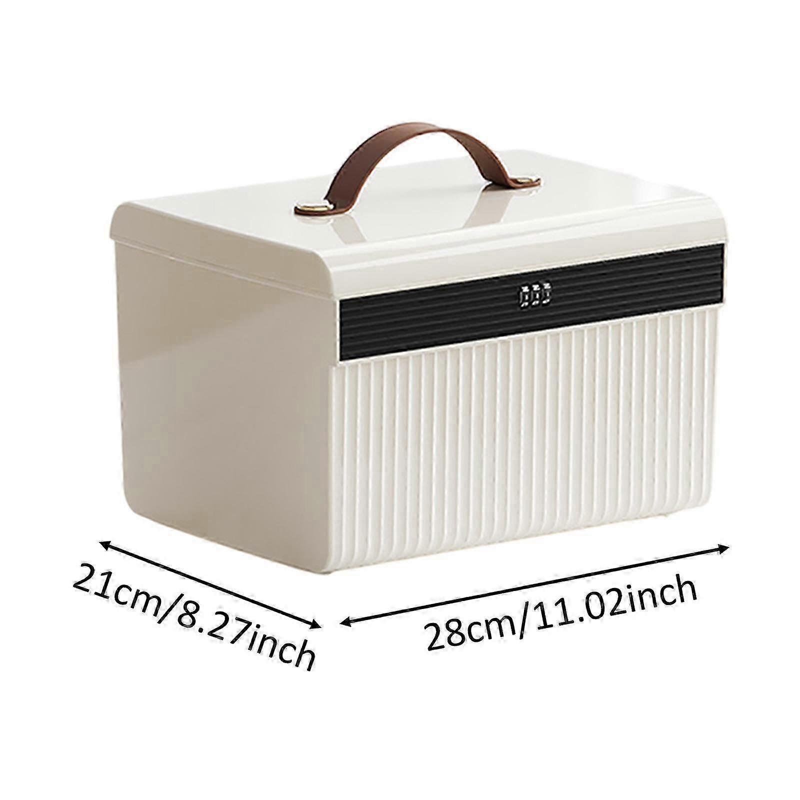 Secure Lockable Storage Box with Password - Portable Organizer for ...