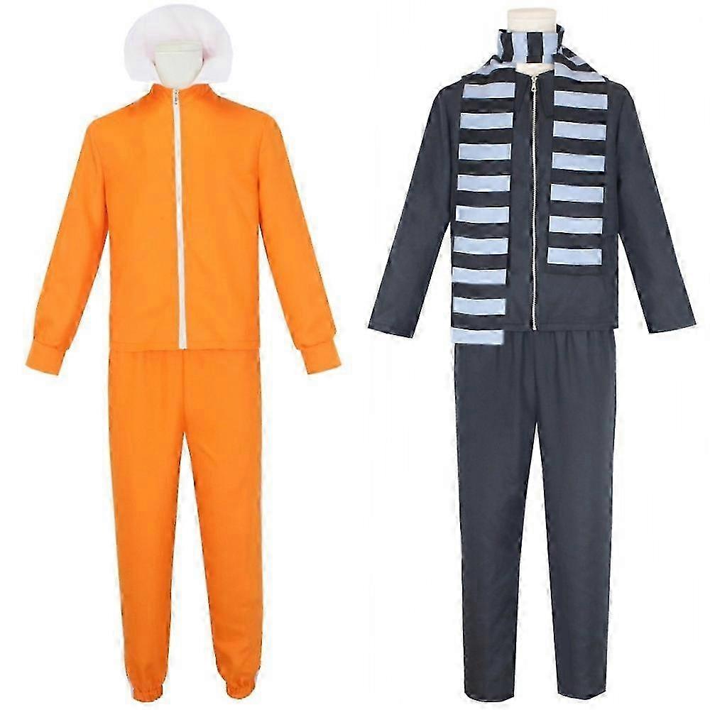 Despicable Me Victor Gru Cosplay Costume Minion Movie Halloween Party ...