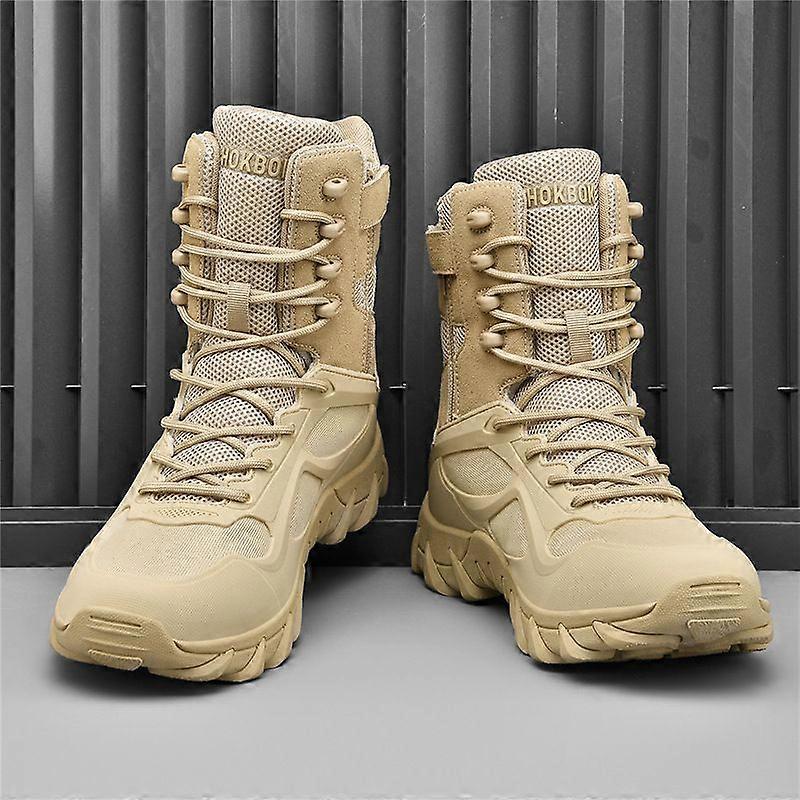 Men's Large Size High Top Snow Boots Tactical Boots Hiking Shoes ...