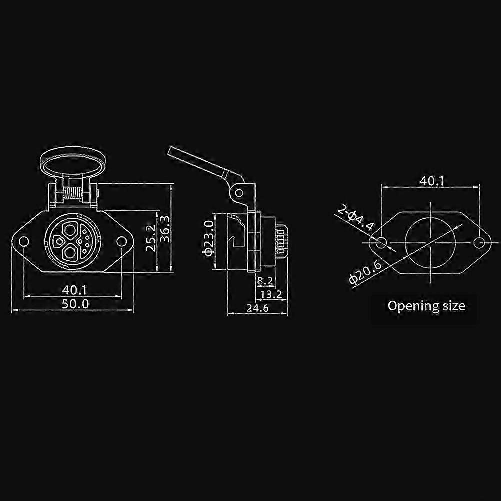 Motorcycle charging socket with protection class IP67, 8pin plug and ...