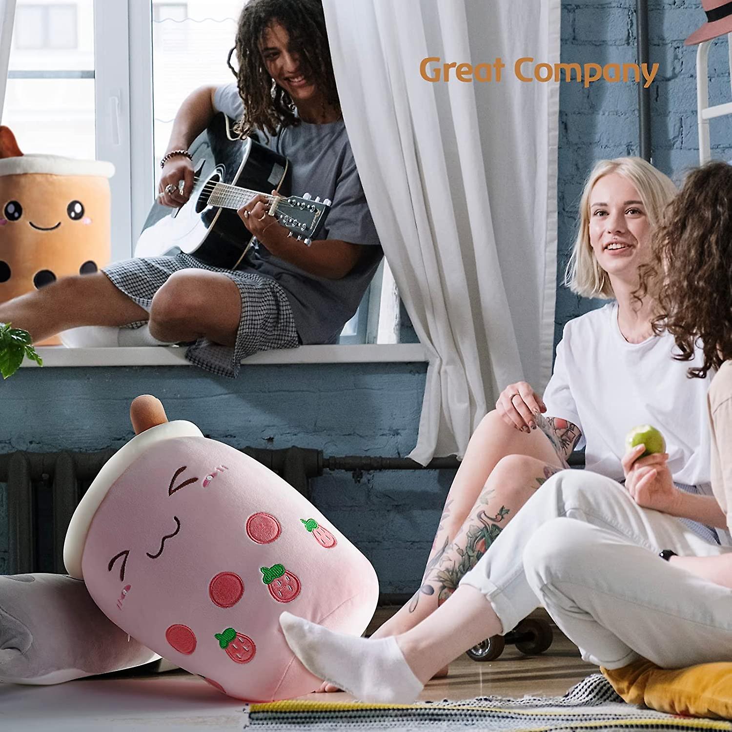Cute Boba Stuffed Plush Kawaii Bubble Tea Plush Soft Pillow Cartoon ...
