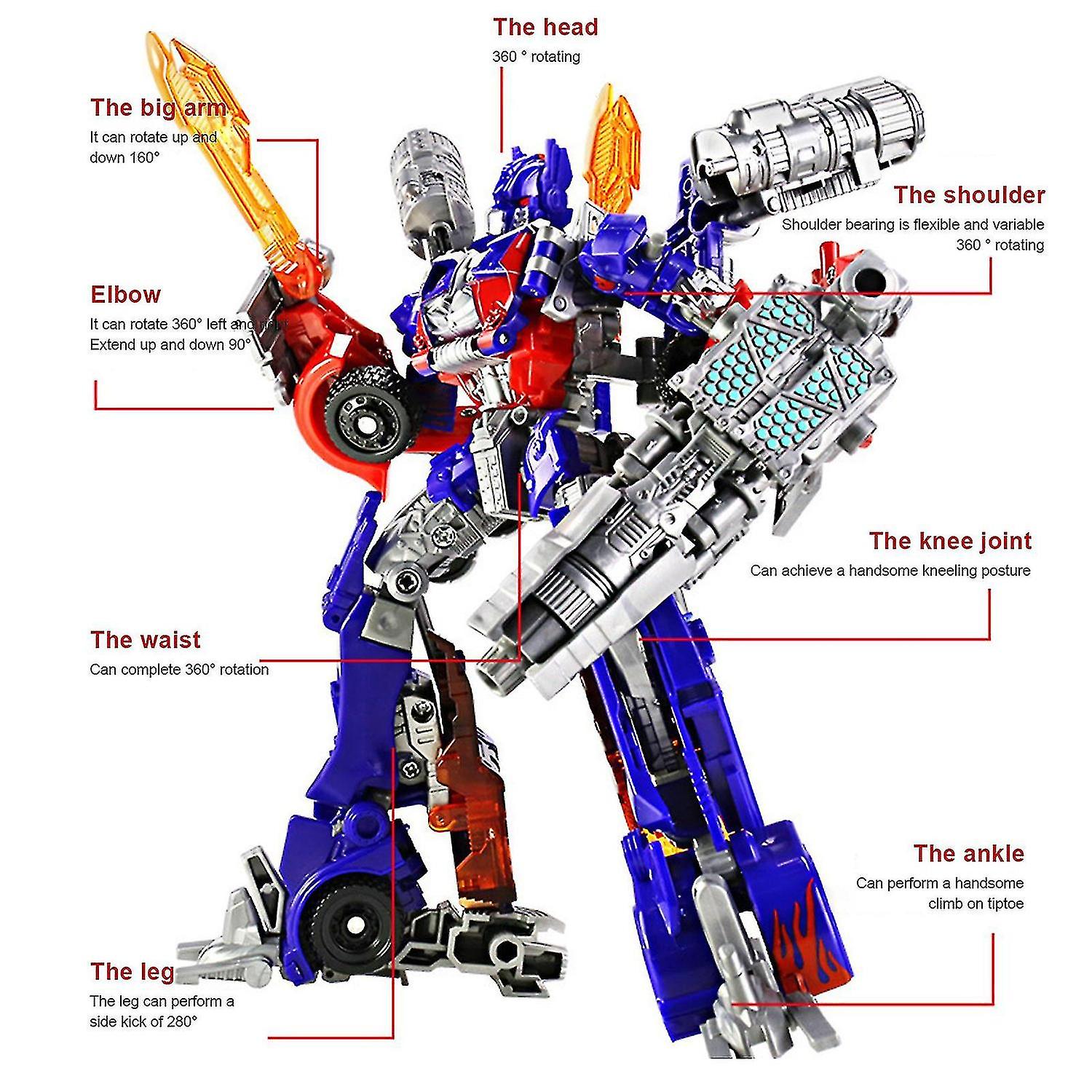 Transformasjon Leker Optimus Prime Action Figurer Robot Bil Modell Barn ...