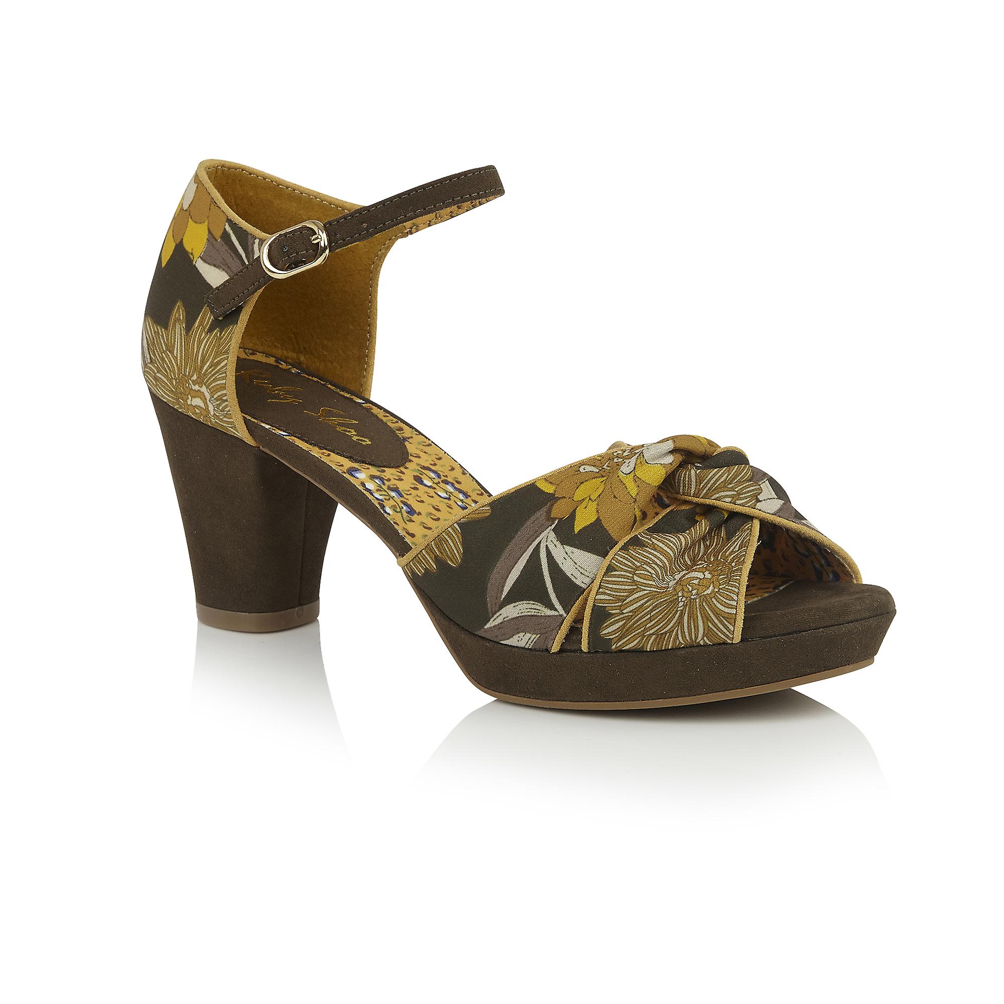 Ruby Shoo Women's Olive Xanthe Peeptoe Chunky Sandal & Matching Mijas ...