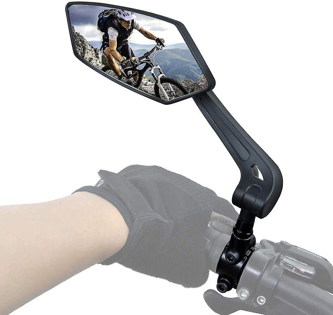 New Bicycle Mirror Explosion-proof Adjustable Large Lens Bike Rearview ...